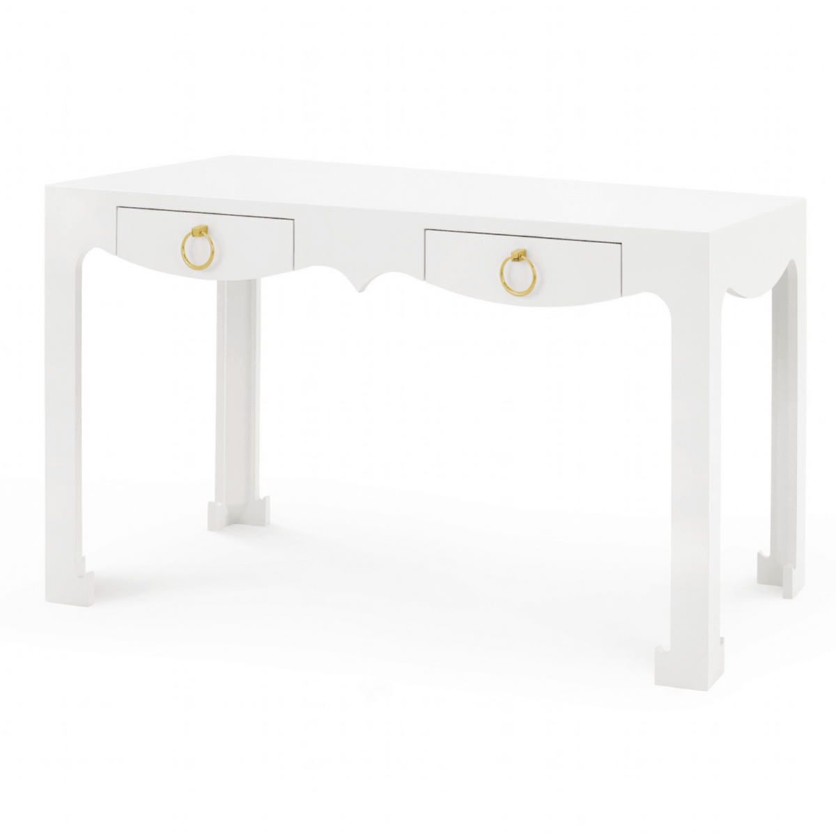 Jordan Console Table-Desk in Chiffon White – The Well Appointed House