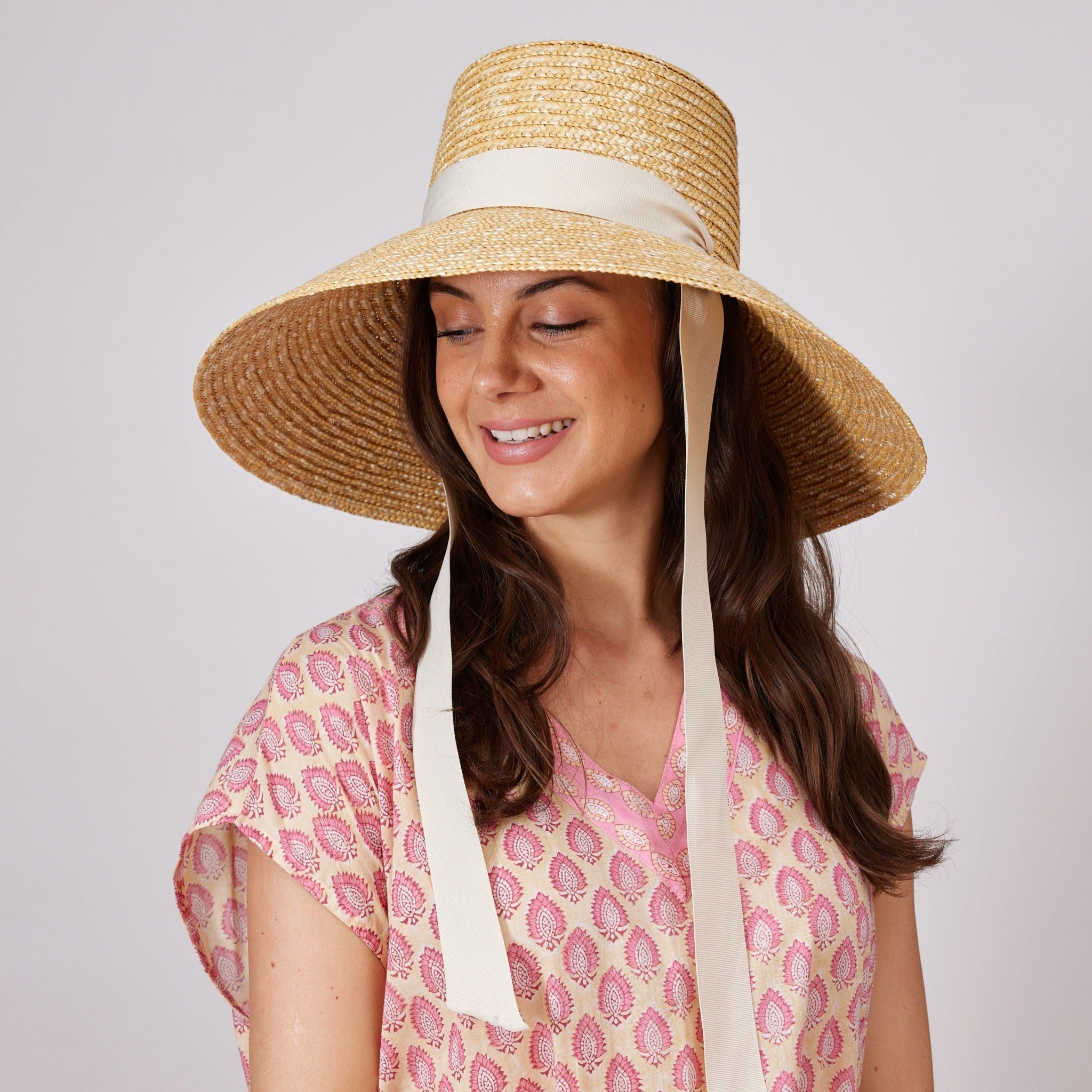 Cora Sunhat in Natural/Ivory – The Well Appointed House