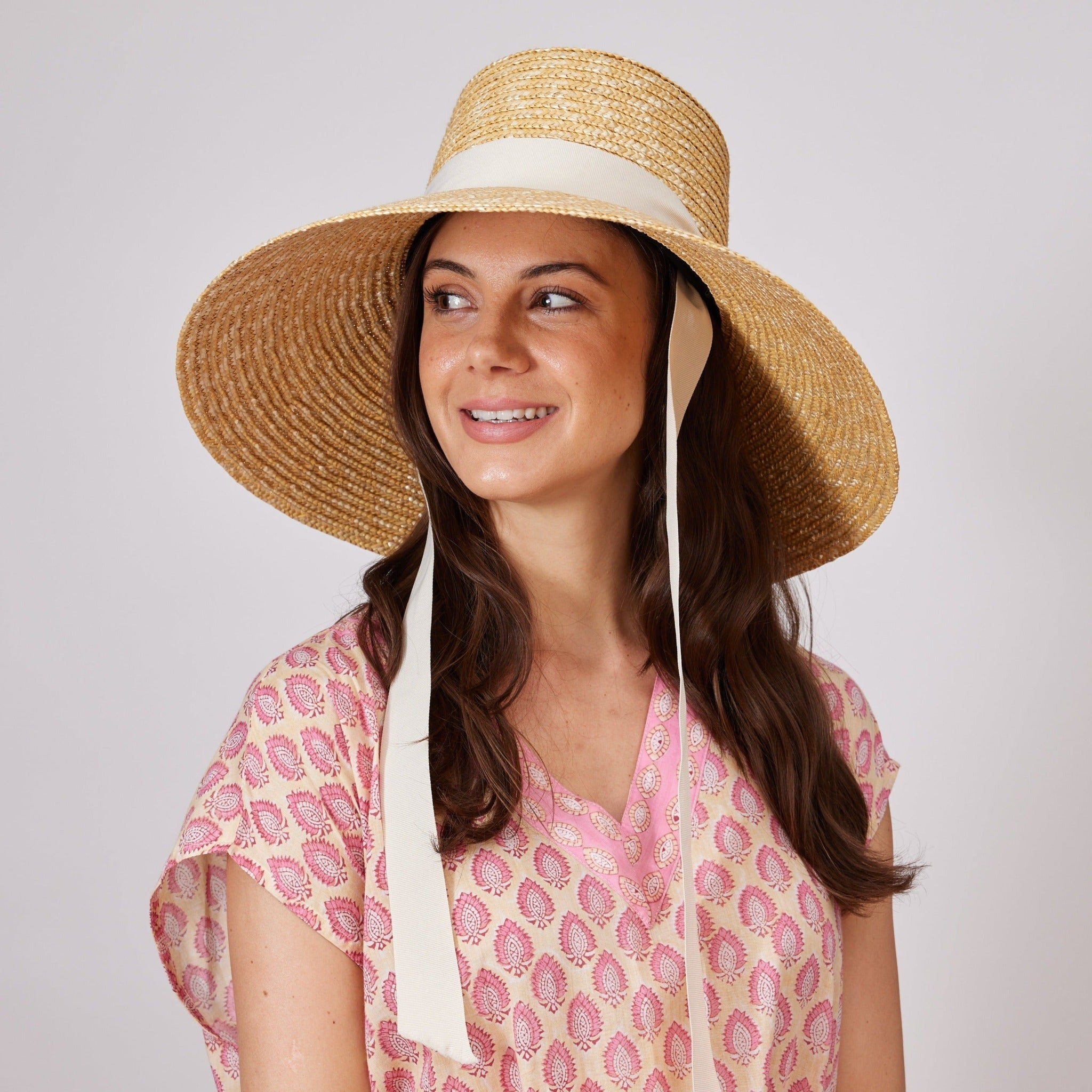 Cora Sunhat in Natural/Ivory – The Well Appointed House