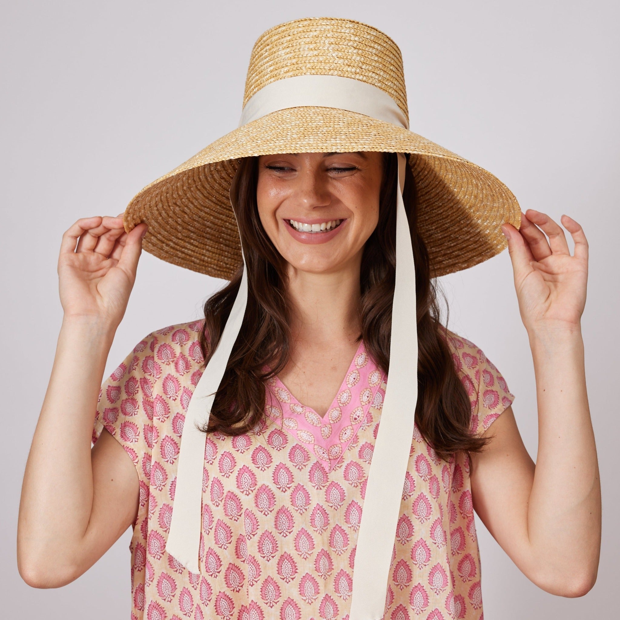Cora Sunhat in Natural/Ivory – The Well Appointed House