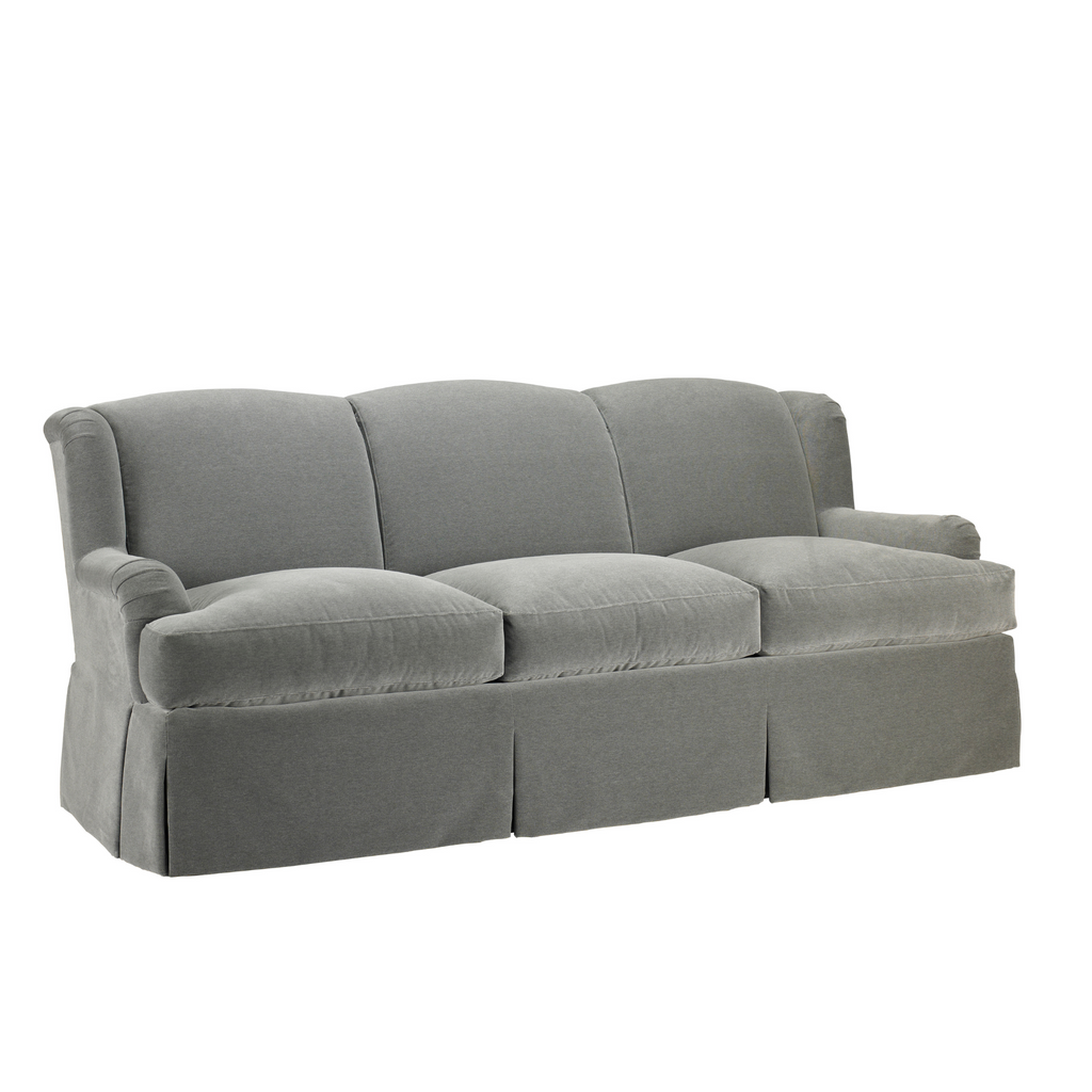 Upholstered 3 Seat Cushions Winged Lounge Sofa – The Well Appointed House