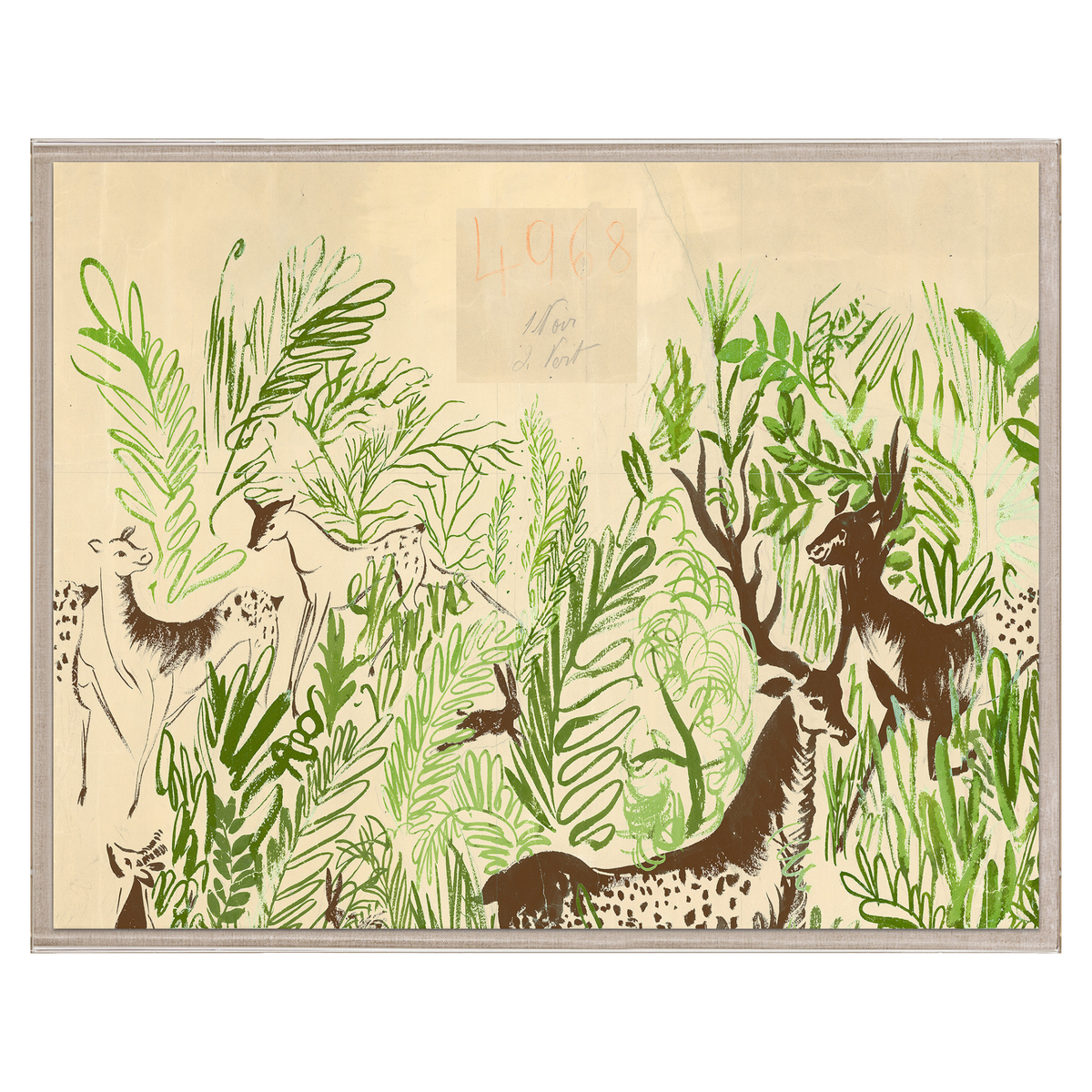 Frederick Steiner Archive, Deer Playing – The Well Appointed House