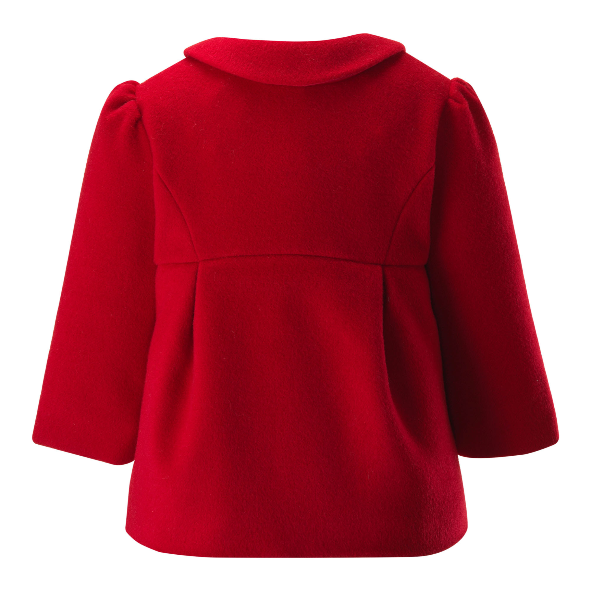 Baby Girl Red Bow Trim Coat – The Well Appointed House
