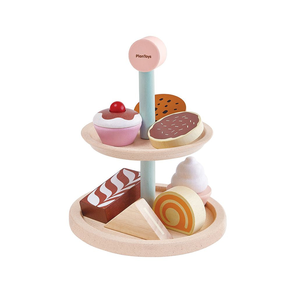 Bakery Stand Set Wooden Kids Toy – The Well Appointed House