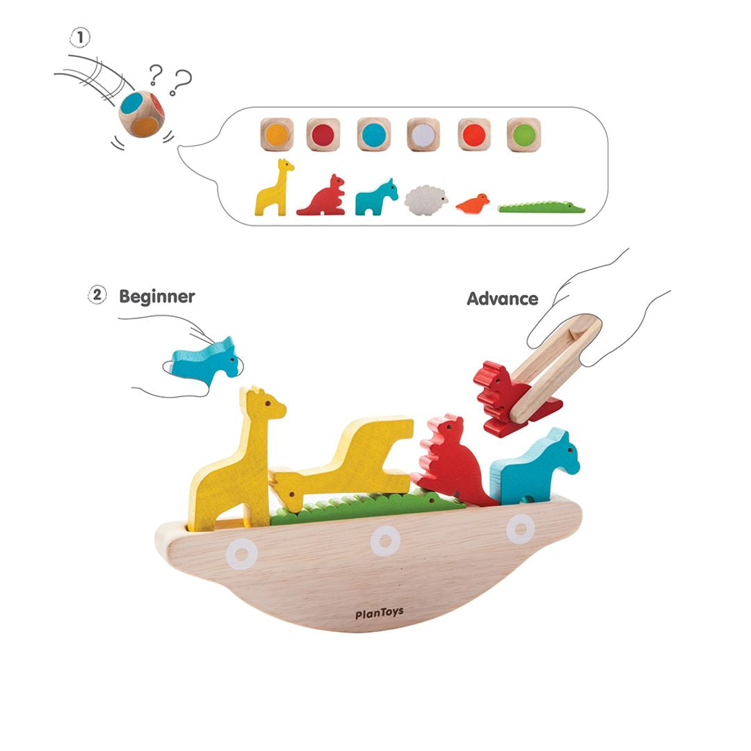 Balancing Boat Wooden Kids Toy – The Well Appointed House