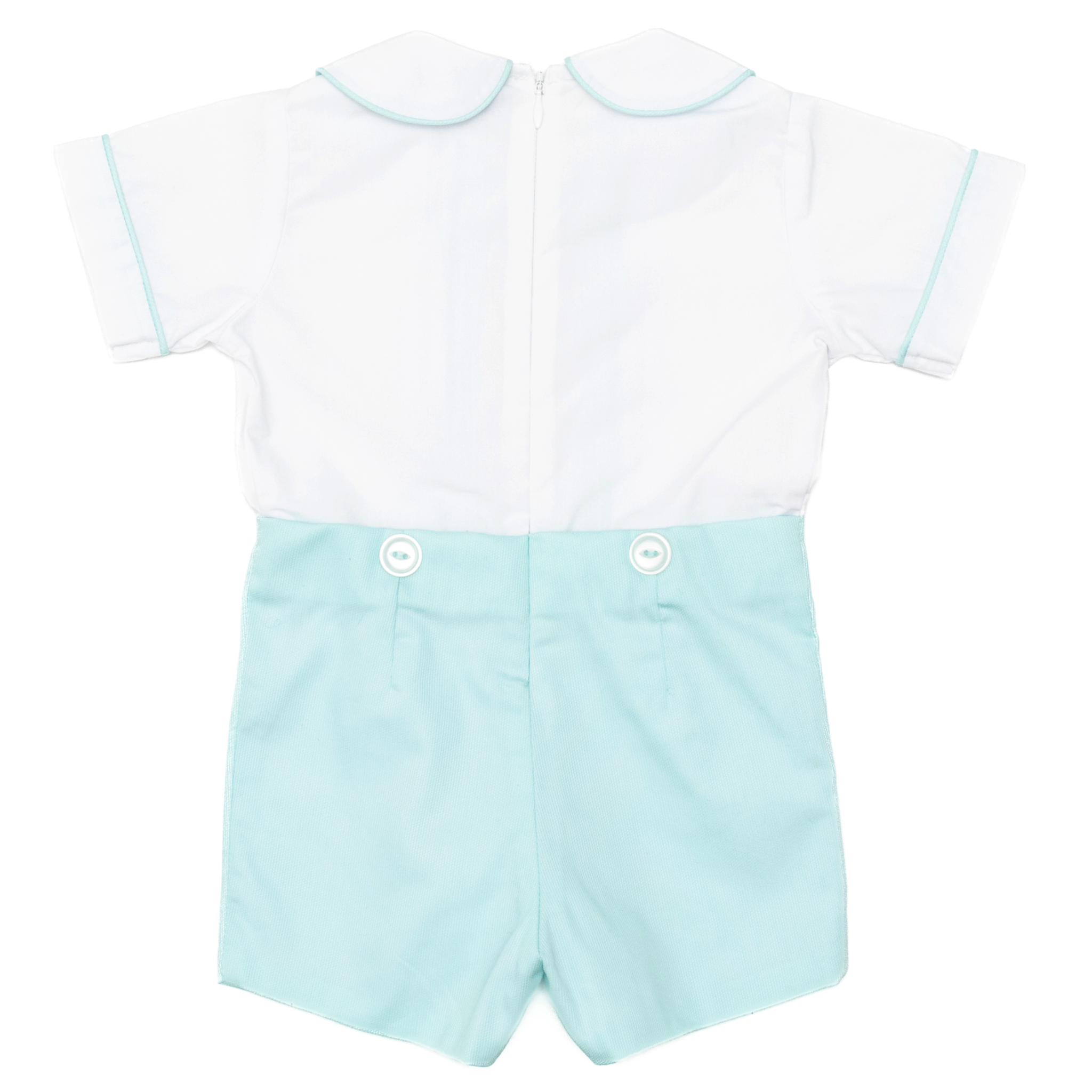 Benjamin Button On in Mid Ocean Mint Pique – The Well Appointed House