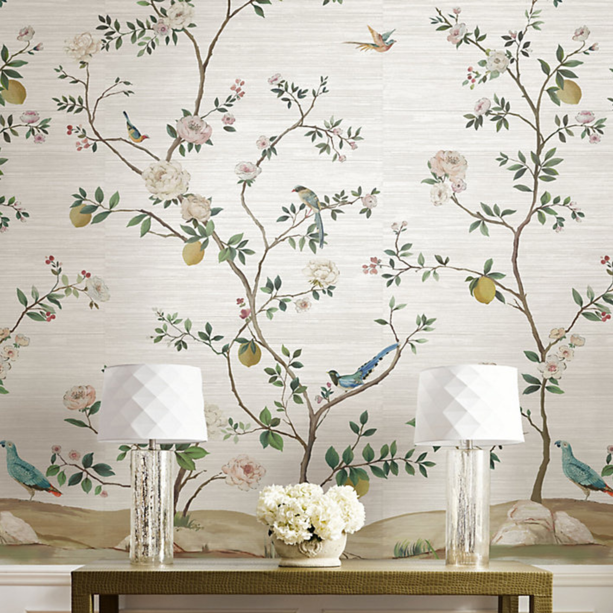 silver mist wallpaper