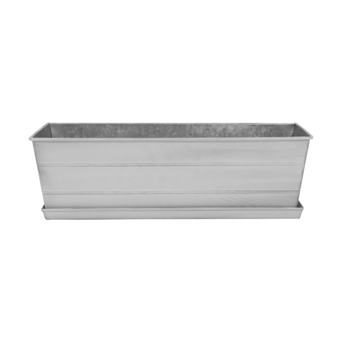 Medium Galvanized Flower Box with Tray – The Well Appointed House