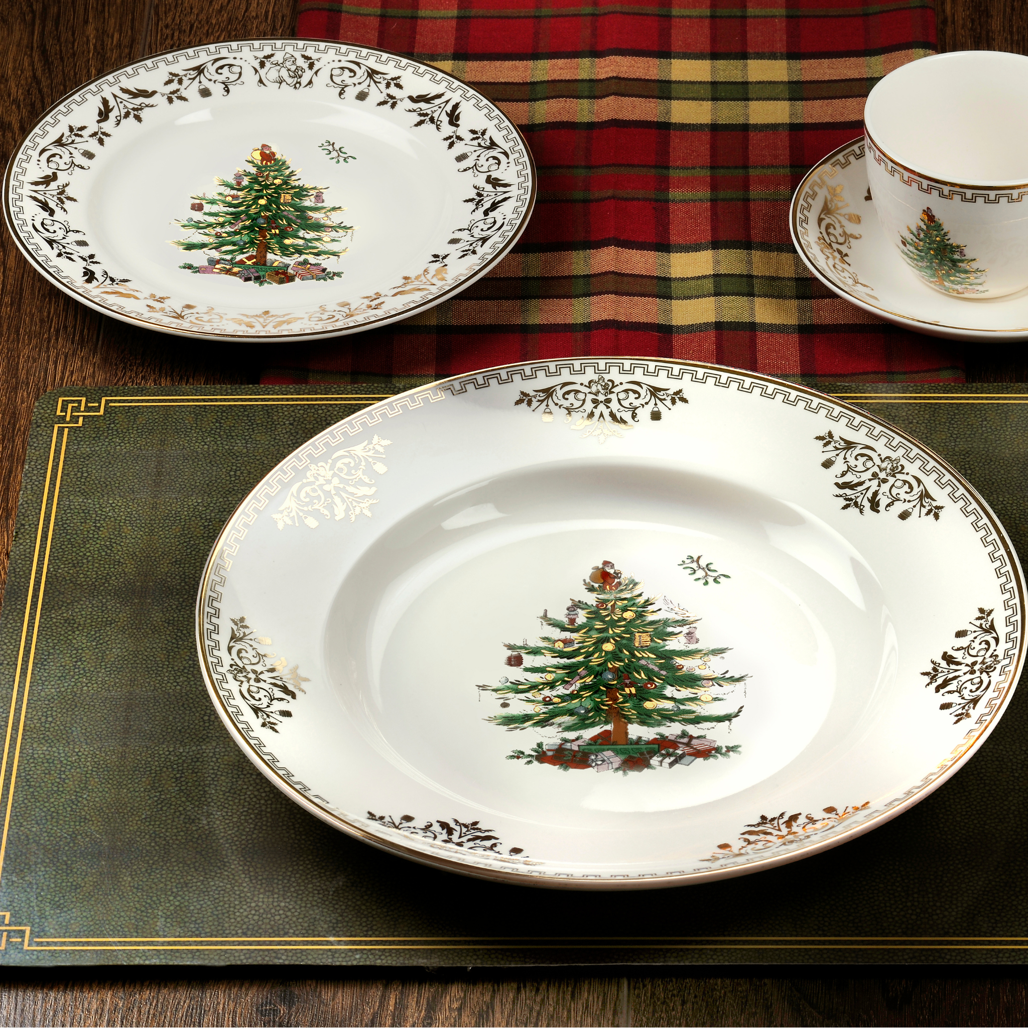 christmas plates spode