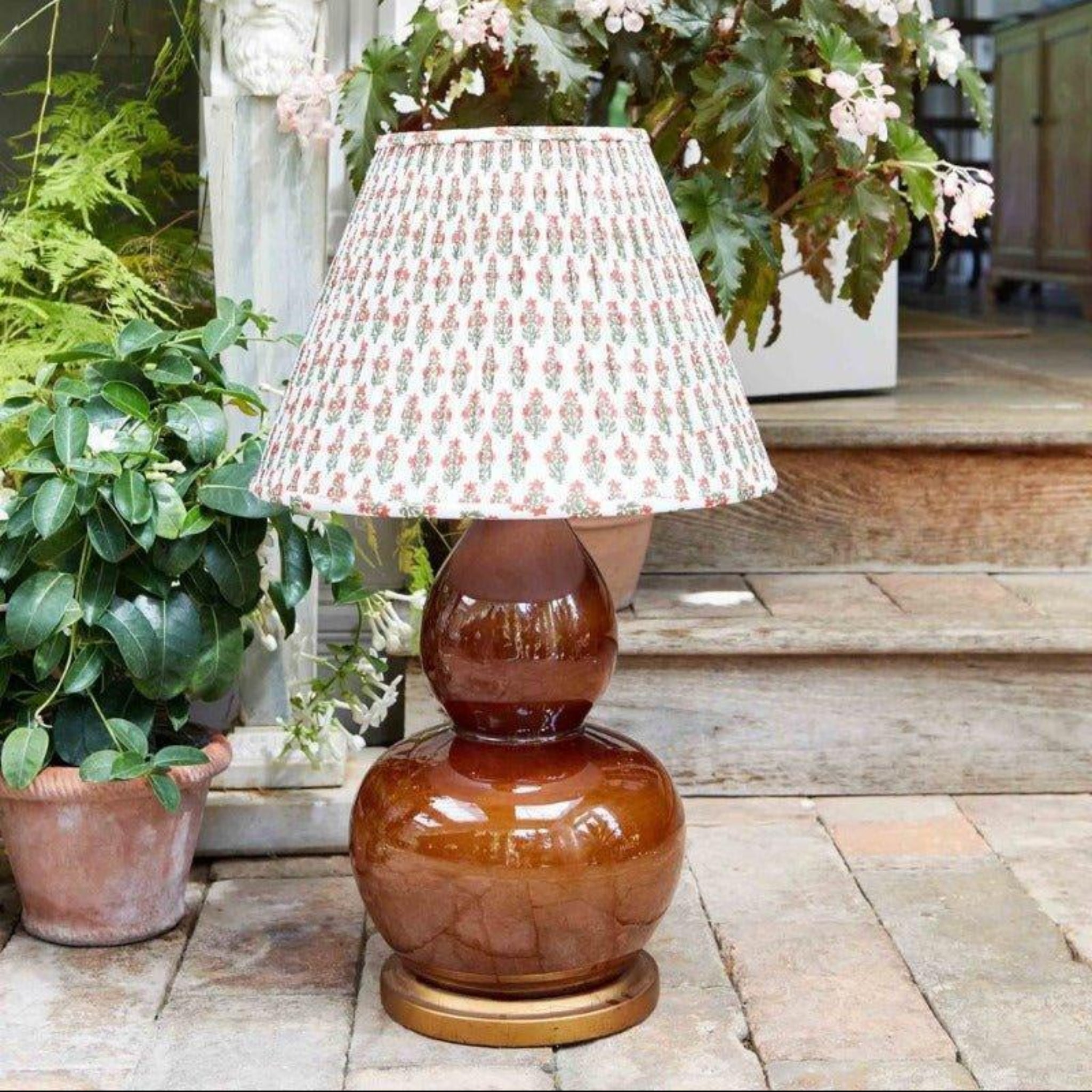 Cinnamon Brown Hand Glazed Ceramic Lamp – The Well Appointed House