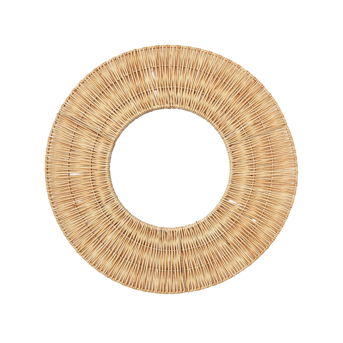 Circular Hand-Crafted Wicker Wall Mirror – The Well Appointed House
