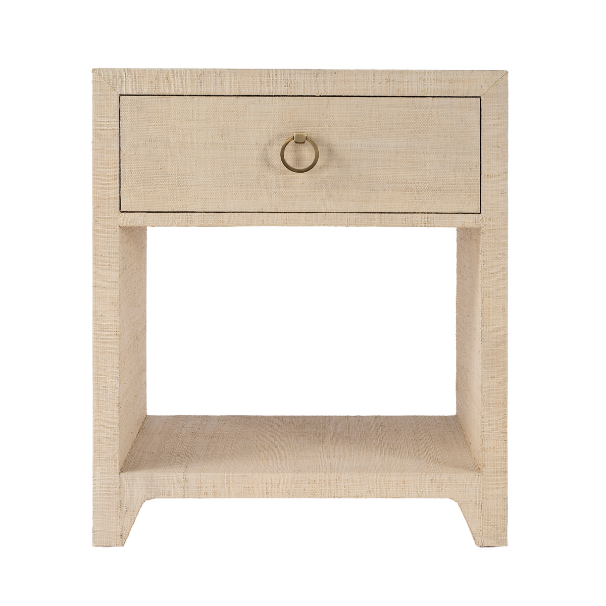 Coastal Natural Saguran Raffia Single Drawer Nightstand – The Well ...