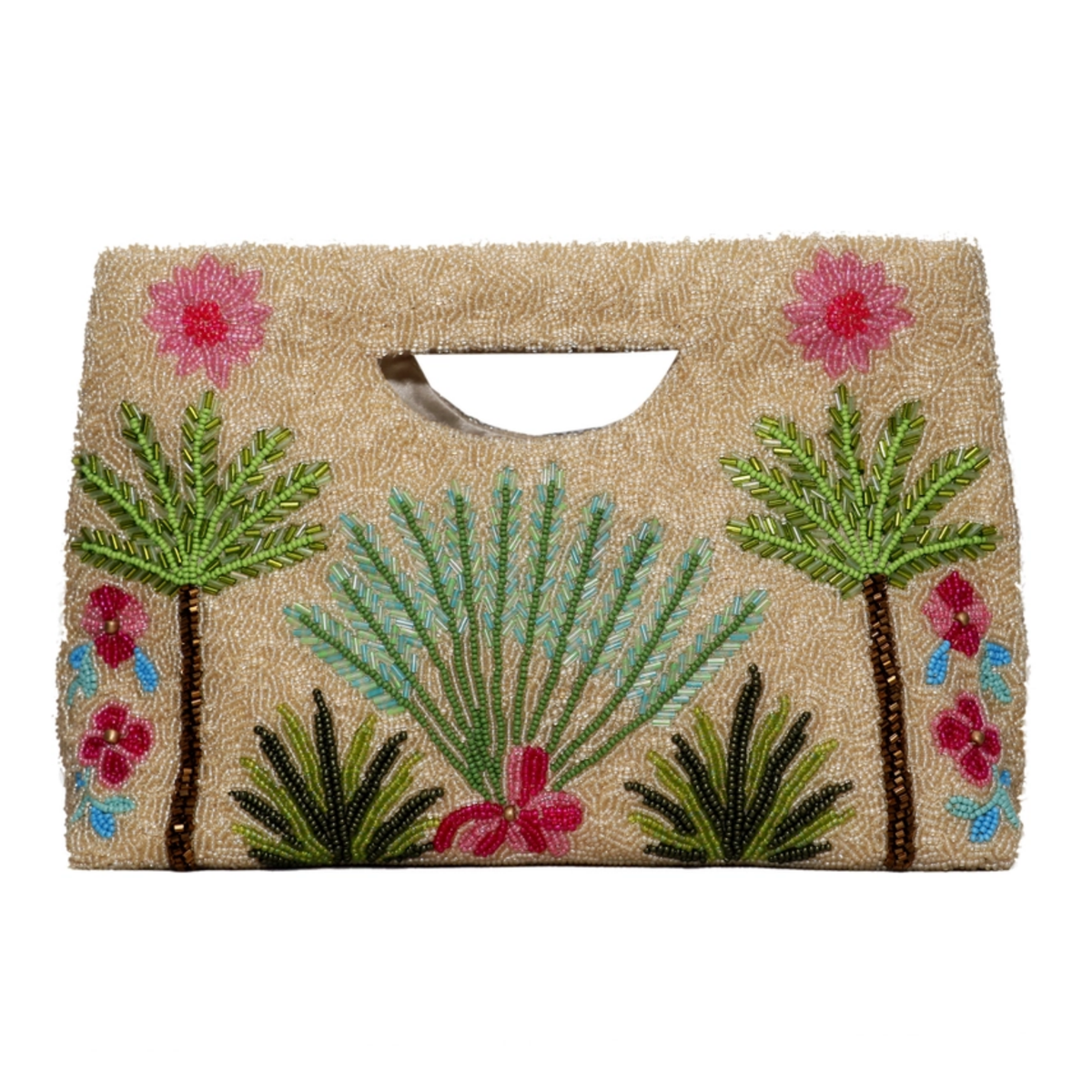 Beaded Palm Tree Clutch Purse – The Well Appointed House