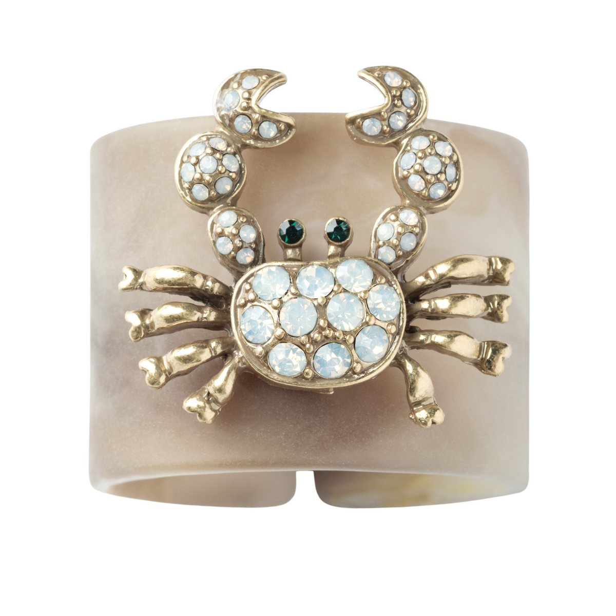 Crab Resin Napkin Rings, Grey, Set of Four – The Well Appointed House