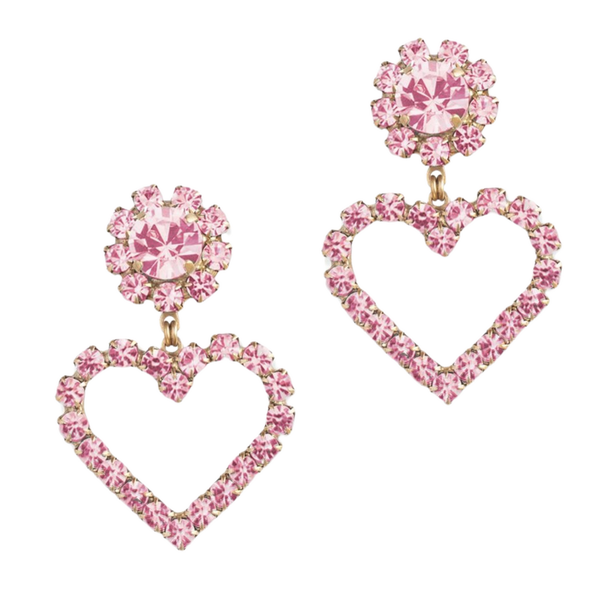 Cupid Heart Earrings in Blush – The Well Appointed House