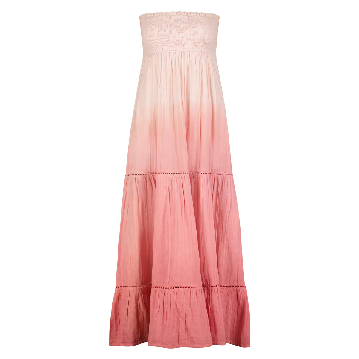 Fati Women's Strapless Maxi Dress, Rose Ombre – The Well Appointed House