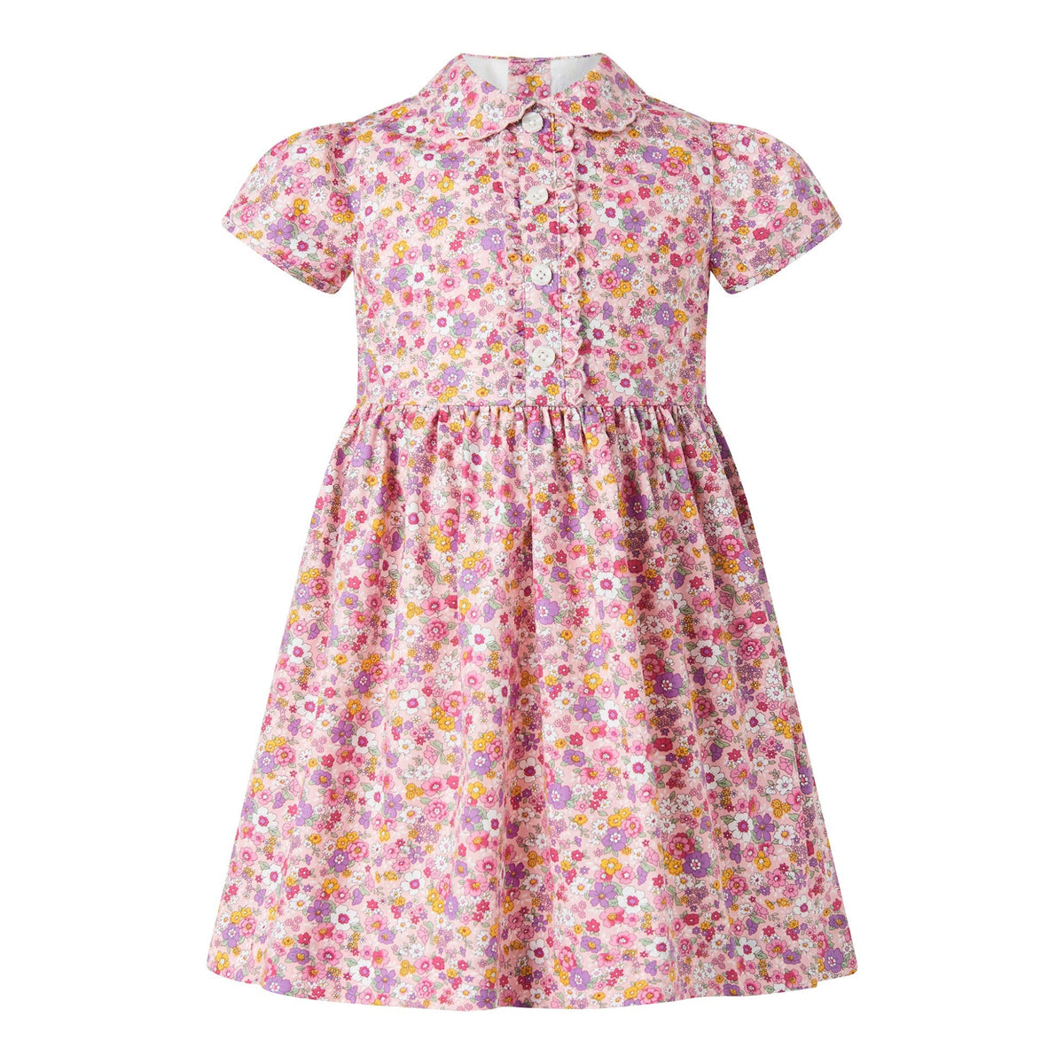 Floral Half Button Front Dress – The Well Appointed House