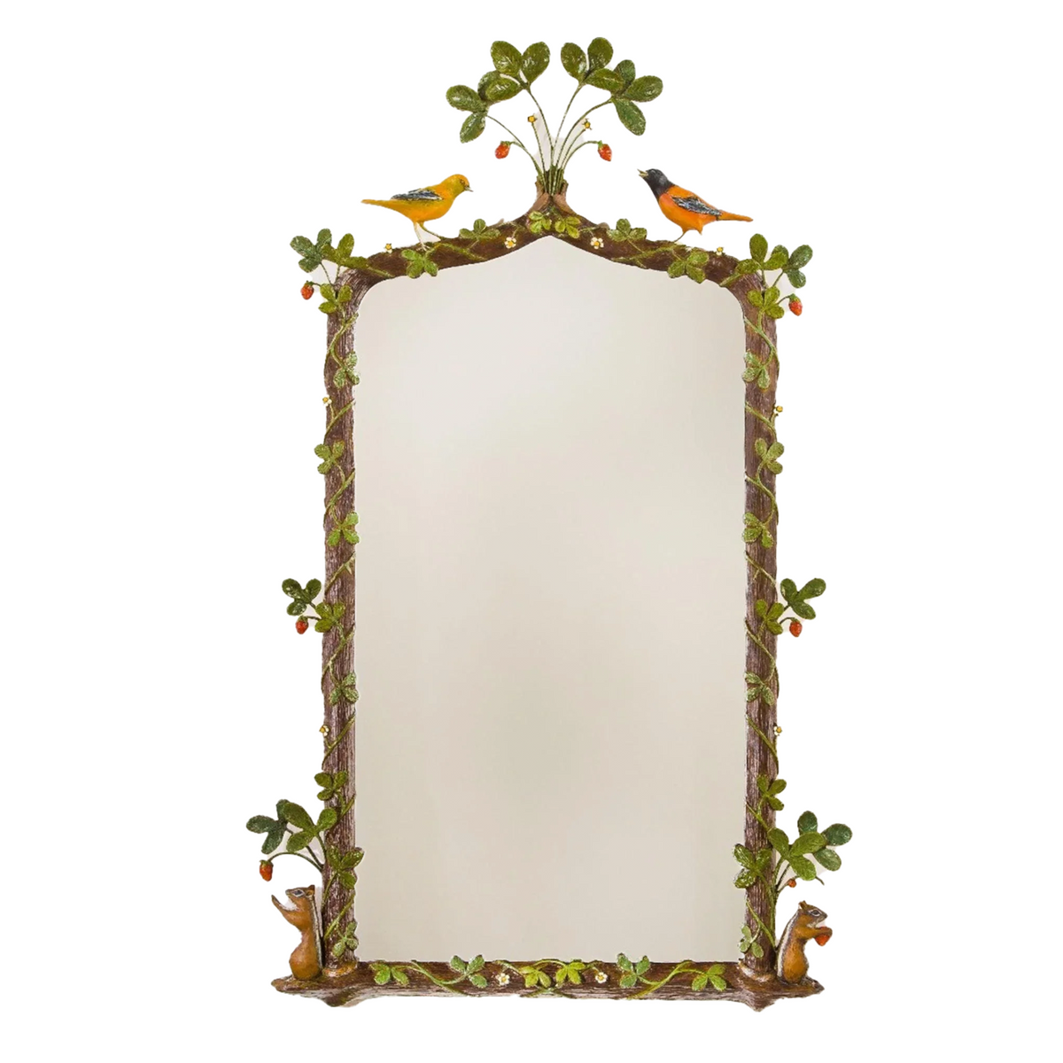 Hand-Painted Strawberry Thief Wall Mirror – The Well Appointed House