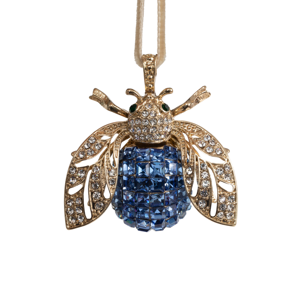 Sparkle Bee Hanging Christmas Ornament, Periwinkle – The Well Appointed ...