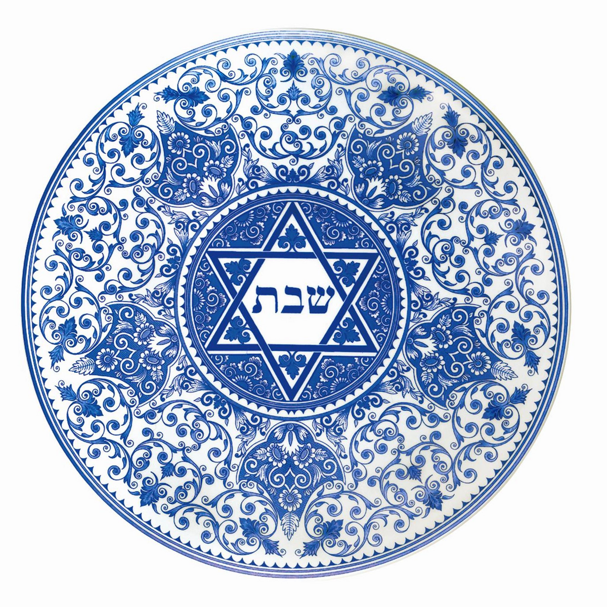 Judaica Round Challah Tray – The Well Appointed House