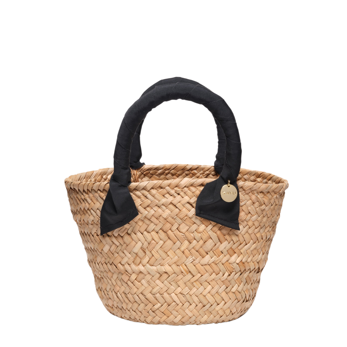 Mini Rosie Ribbon Straw Tote in Black – The Well Appointed House