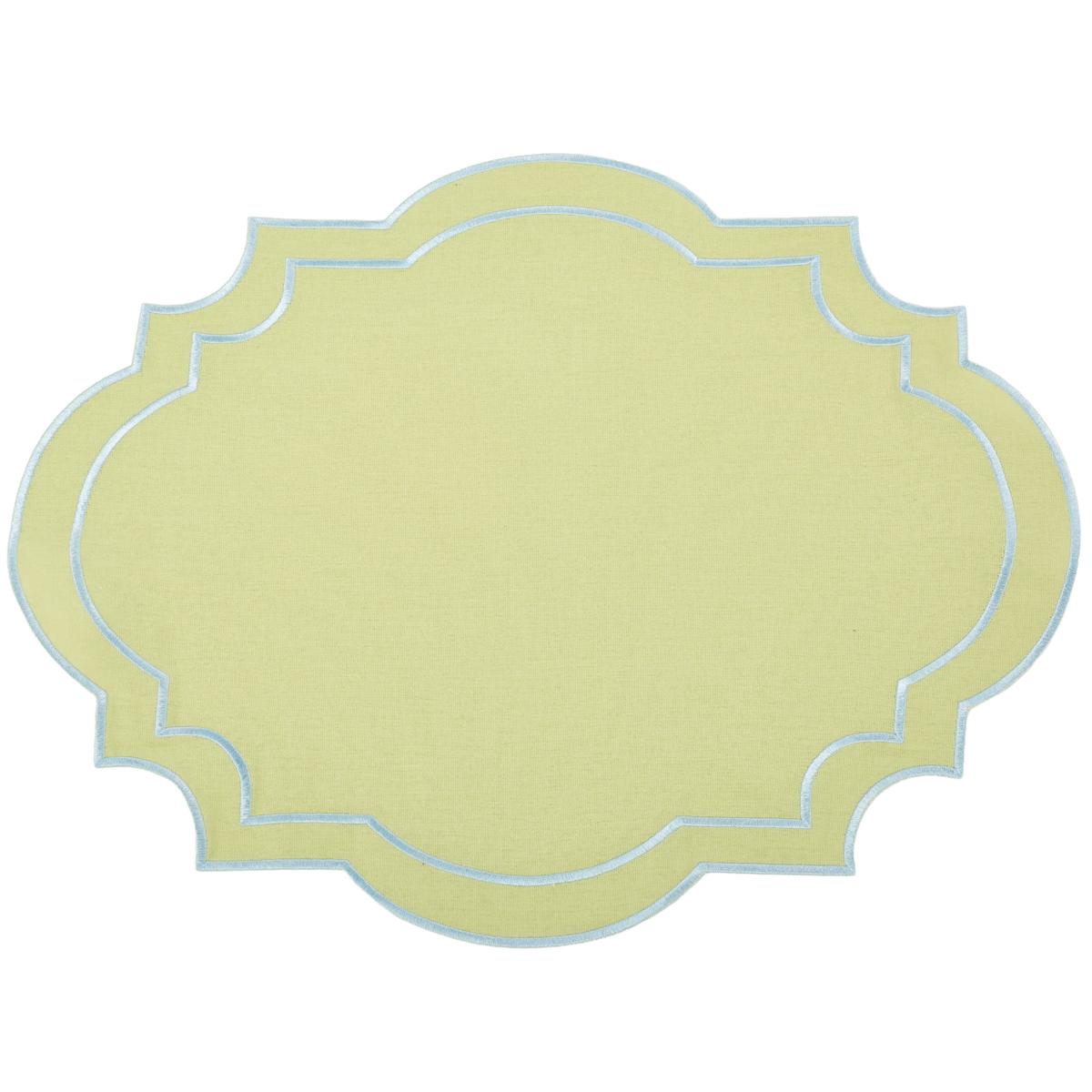 Nantucket Green & Blue Placemat & Napkin – The Well Appointed House