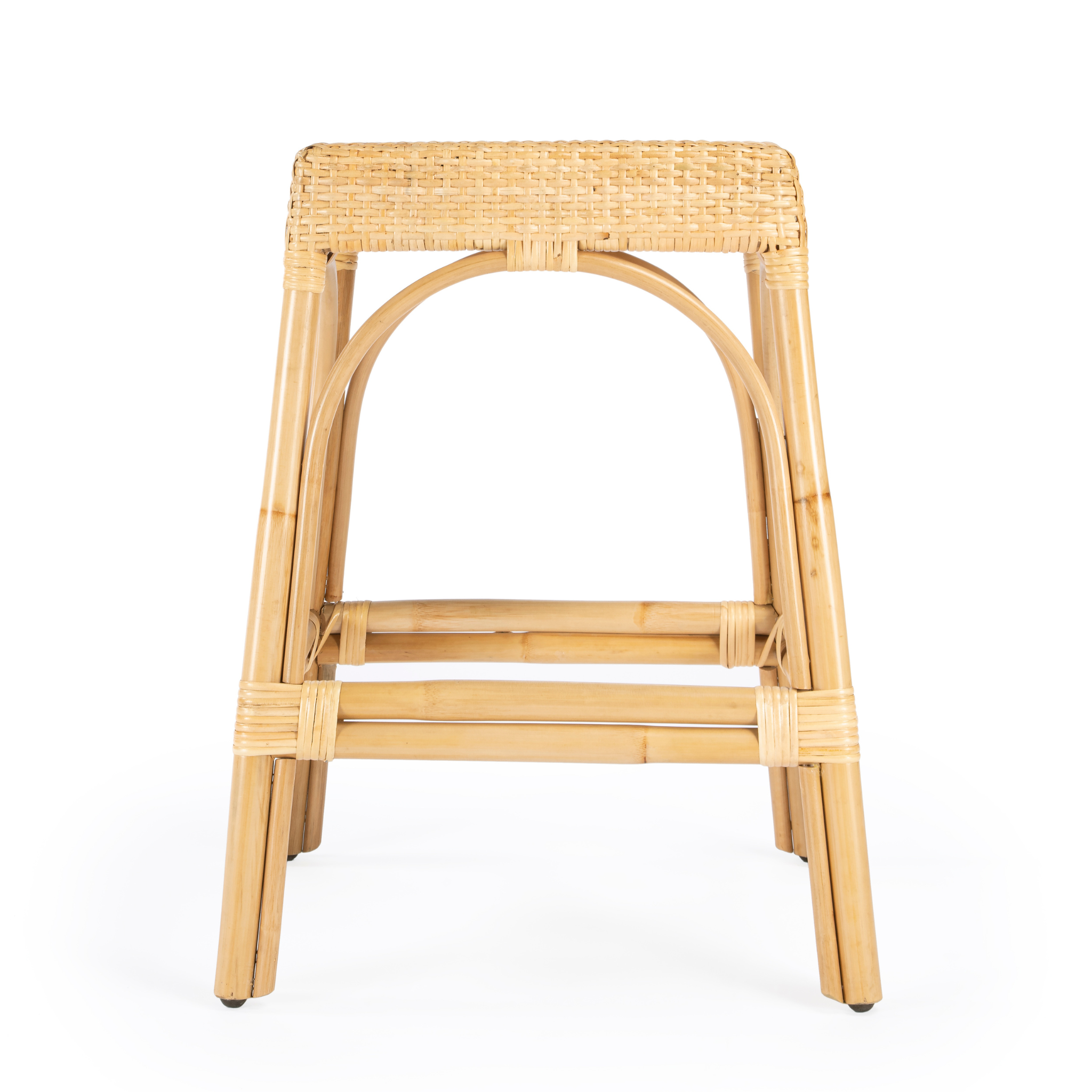Natural Rattan Frame Rectangular Counter Stool – The Well Appointed House