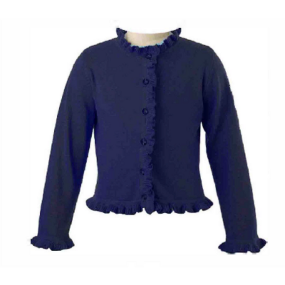 Girls Navy Frill Cardigan – The Well Appointed House