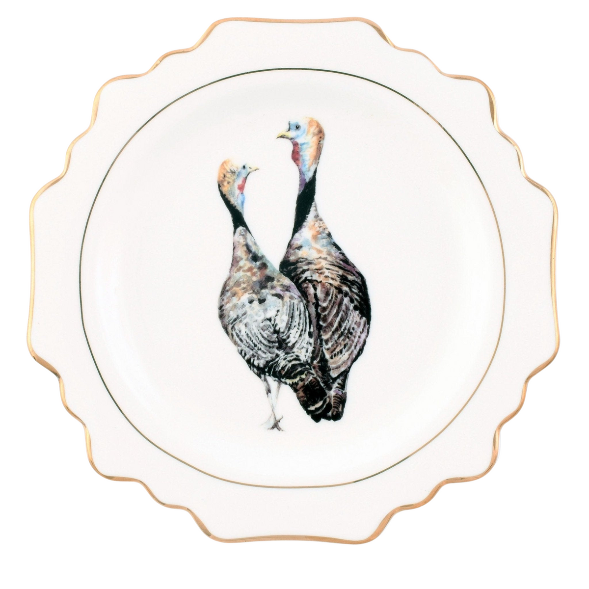 Norwood Narragansett Turkey Bone China Scallop Dinner Plate – The Well ...