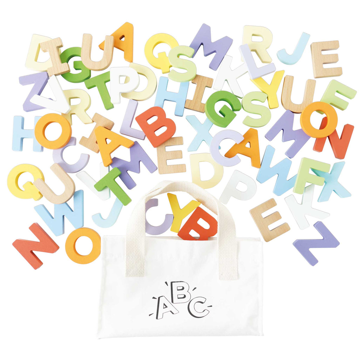 Wooden Alphabet Set & Bag – The Well Appointed House
