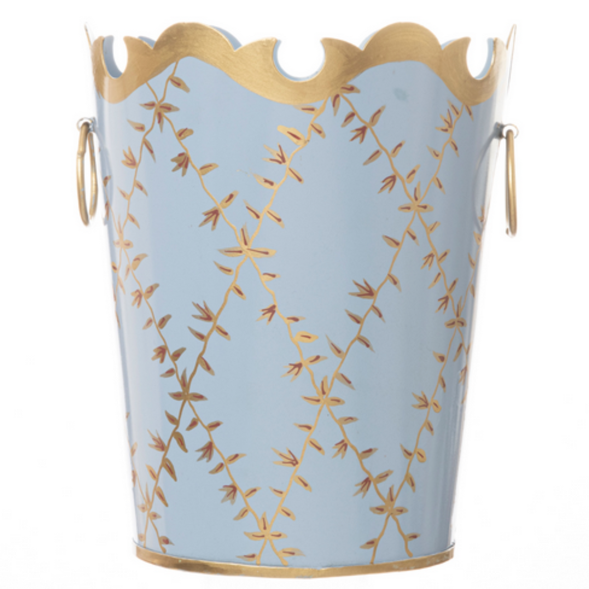Periwinkle Trellis Ring Bucket – The Well Appointed House