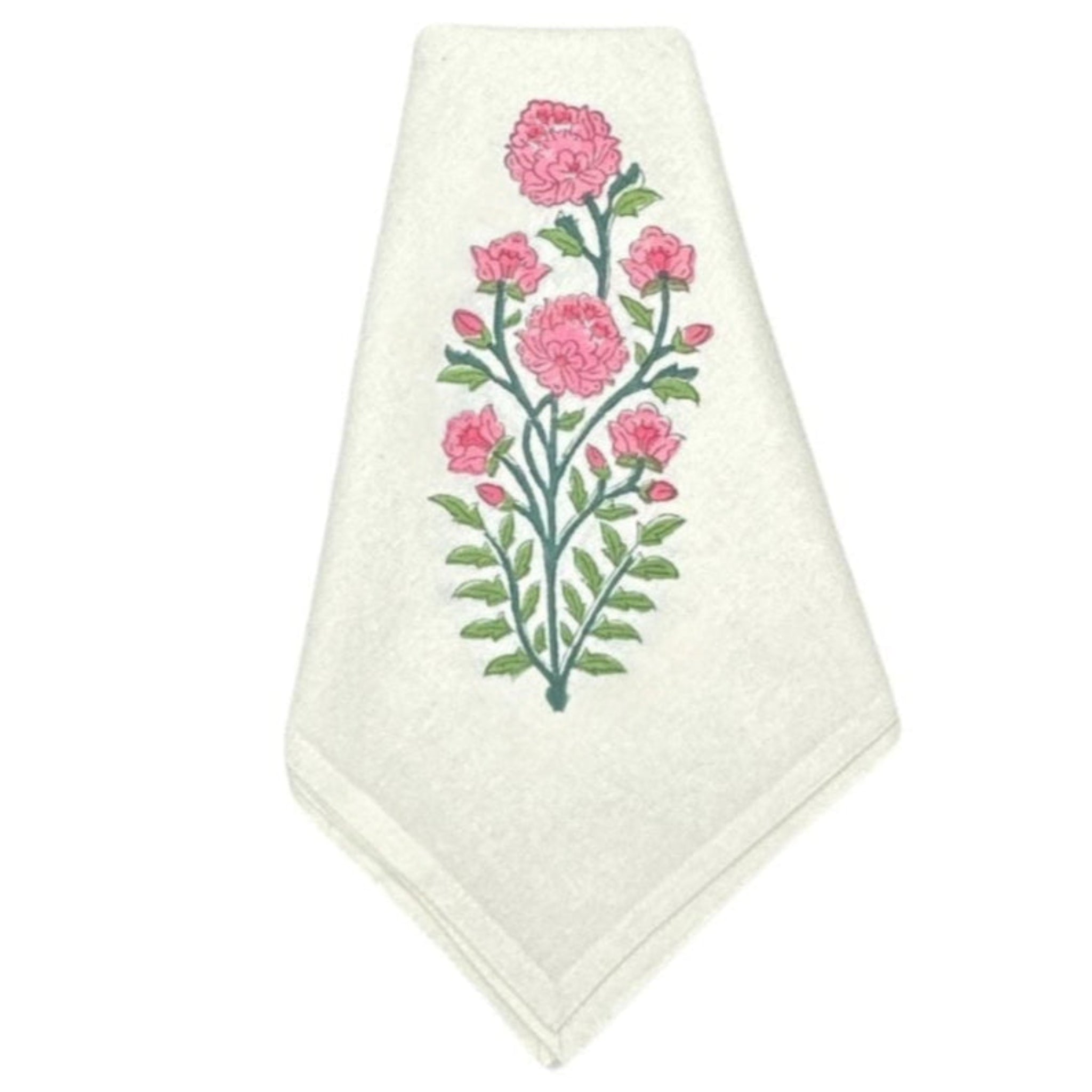 Pink Flower Motif Napkin, Set of 4 – The Well Appointed House