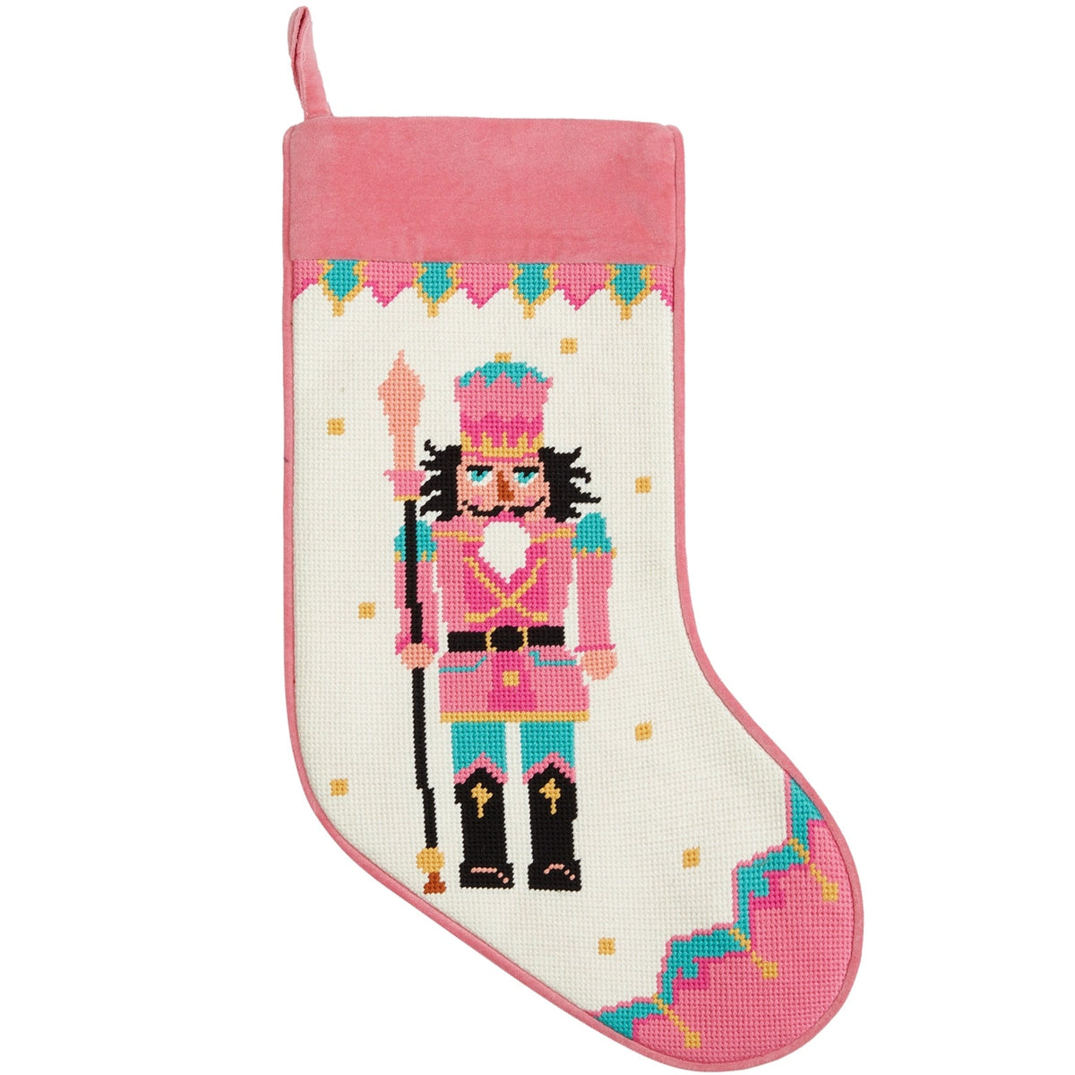 Pink Nutcracker Embroidered Stocking – The Well Appointed House