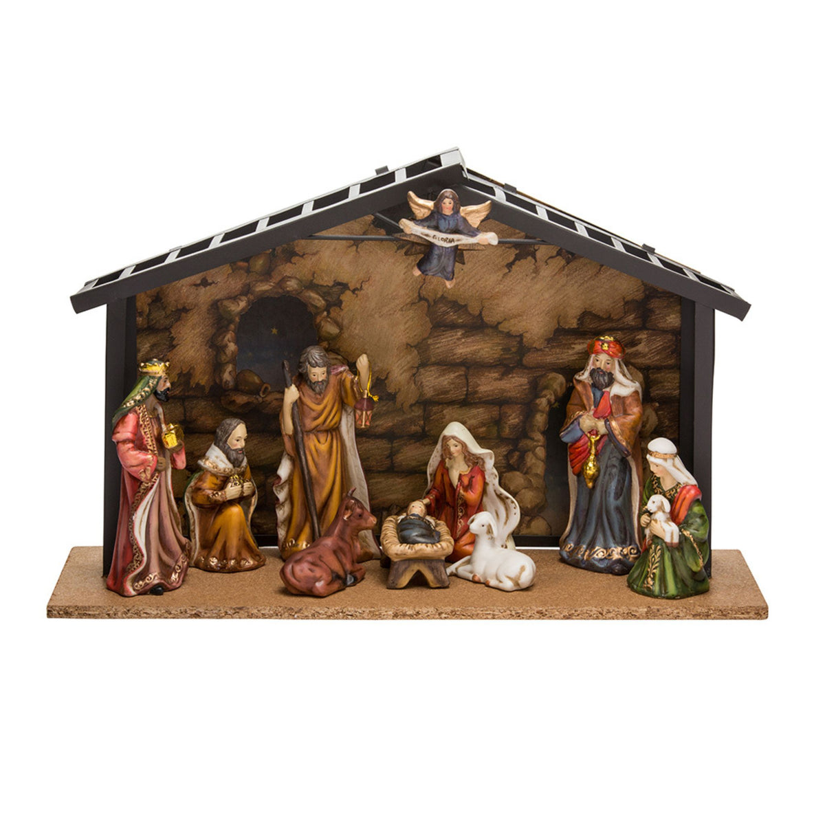Porcelain Nativity Set With Stable, 11-Piece Set – The Well Appointed House