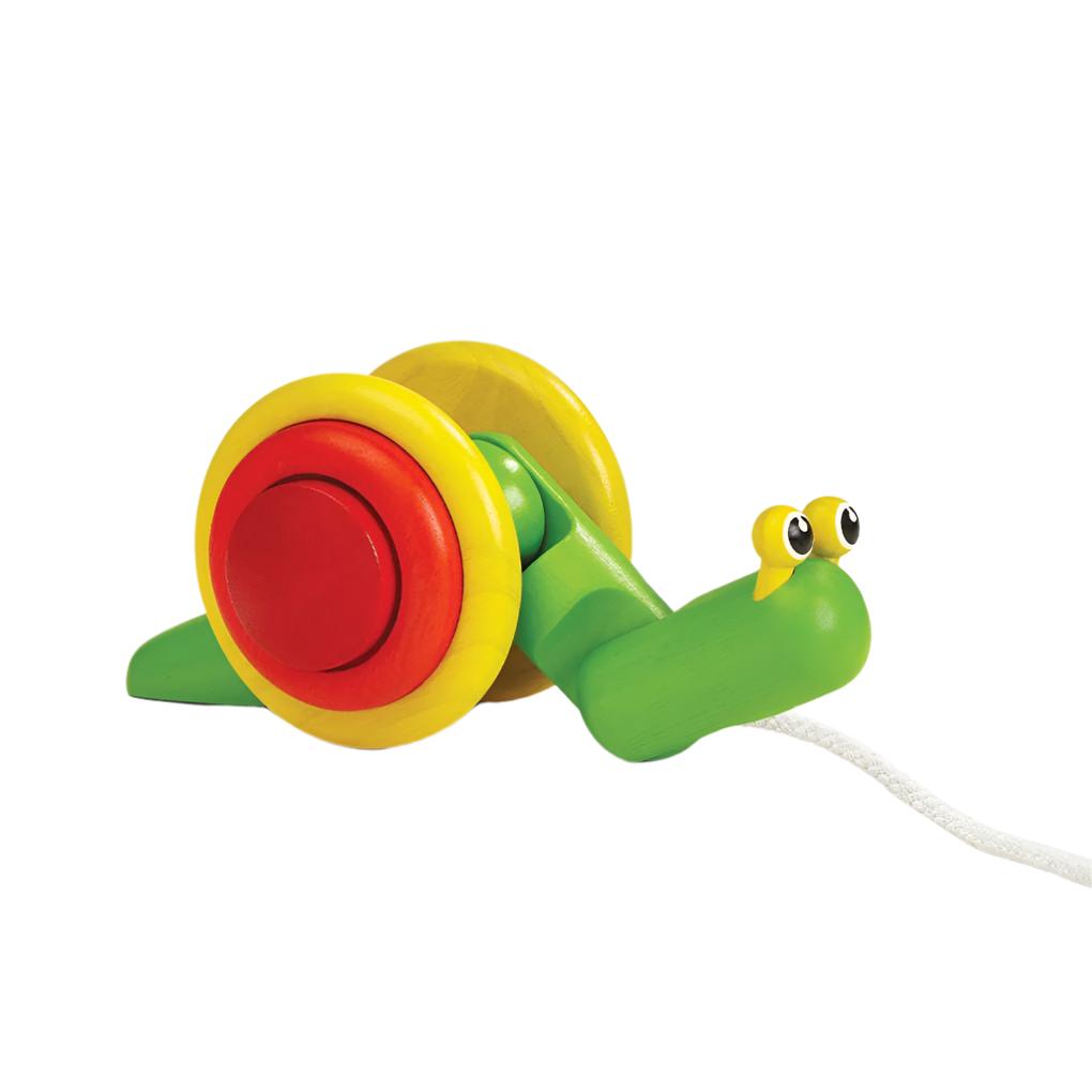 Pull Along Snail Wooden Kids Toy – The Well Appointed House