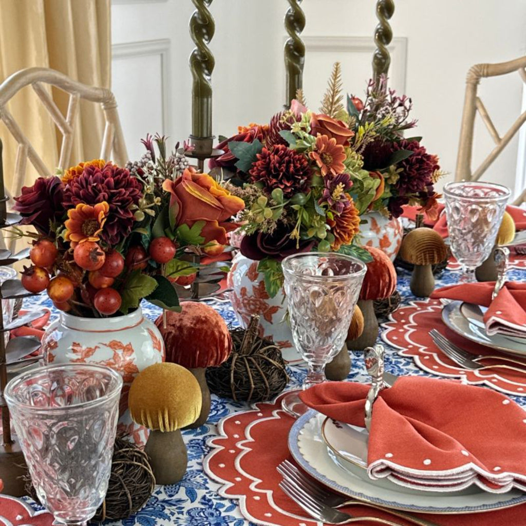 Ava Placemat - Pumpkin Spice – The Well Appointed House