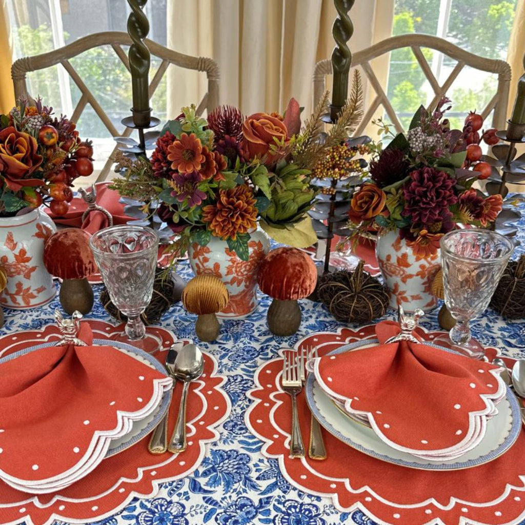 Ava Placemat - Pumpkin Spice – The Well Appointed House