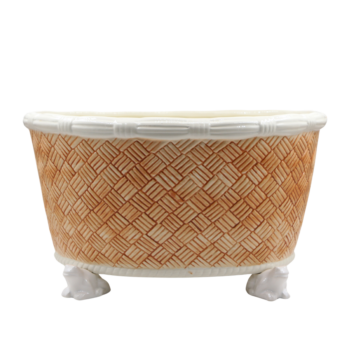 Sepia Basket Weave Centerpiece – The Well Appointed House