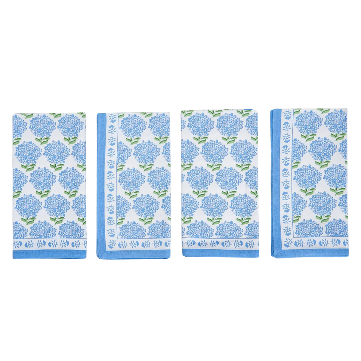 Set of 4 Blue Hydrangea Cloth Napkins – The Well Appointed House