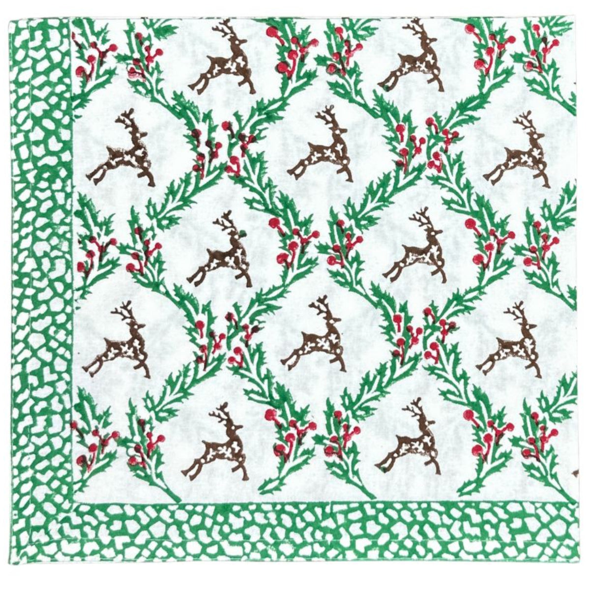 Set of 4 Enchanted Christmas Reindeer Napkins – The Well Appointed House