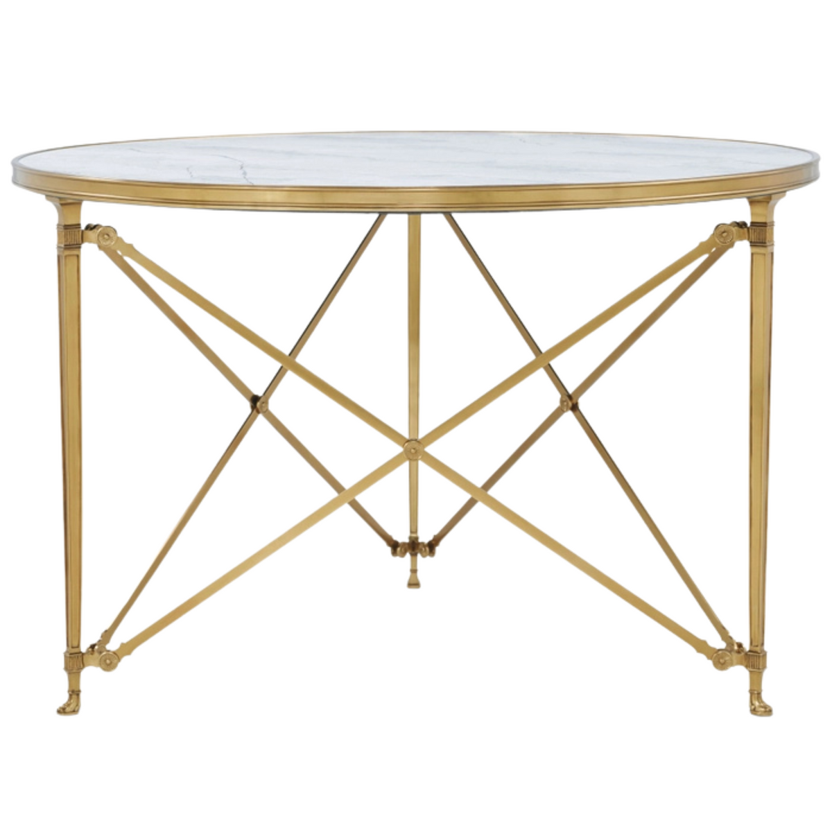 Spencer London Round Brass Center Table II – The Well Appointed House