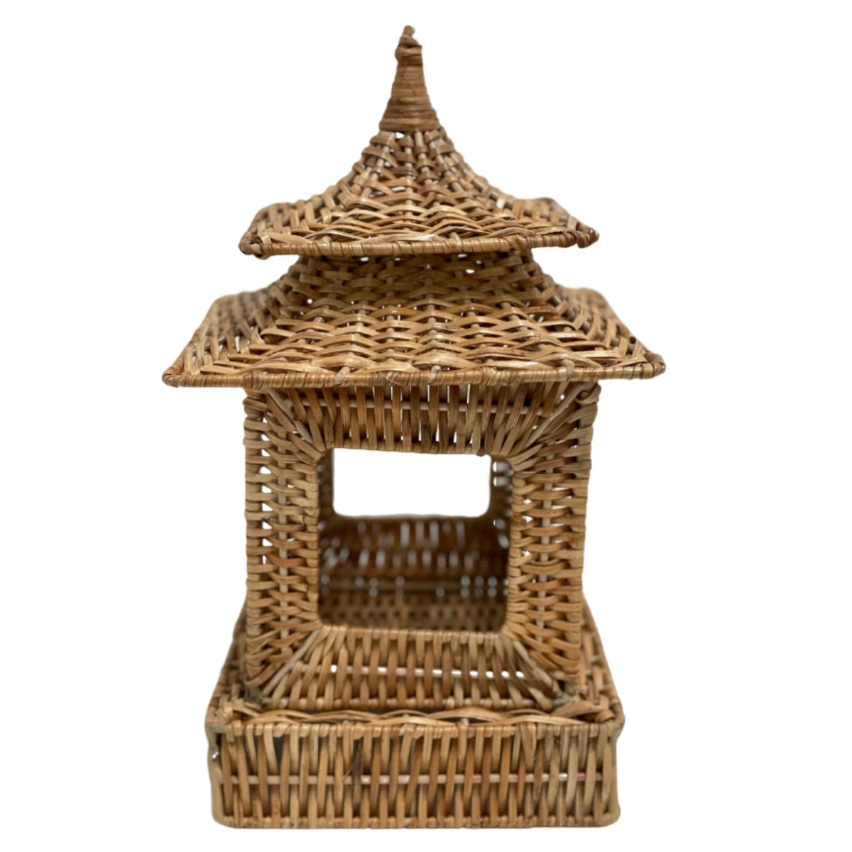 Square Wicker Pagoda – The Well Appointed House
