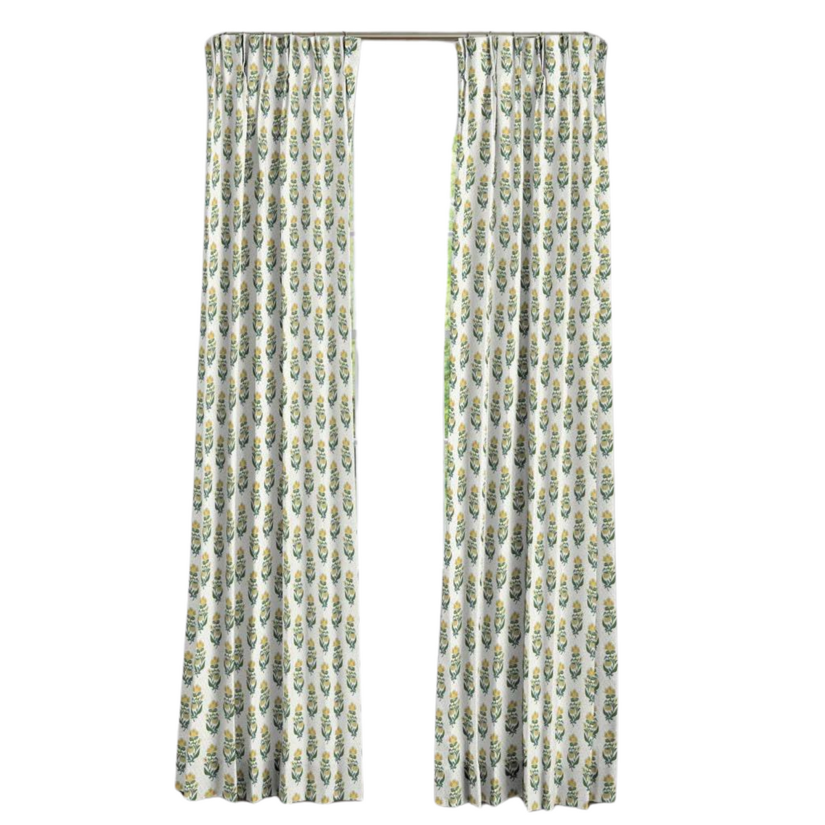 Babette Gold 3 Finger Pinch Pleat Custom Drapery Panel – The Well ...