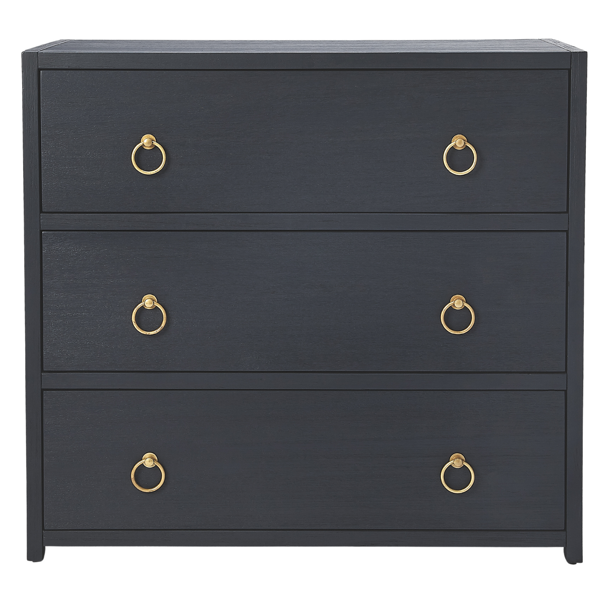 Three Drawer Chest in Navy – The Well Appointed House