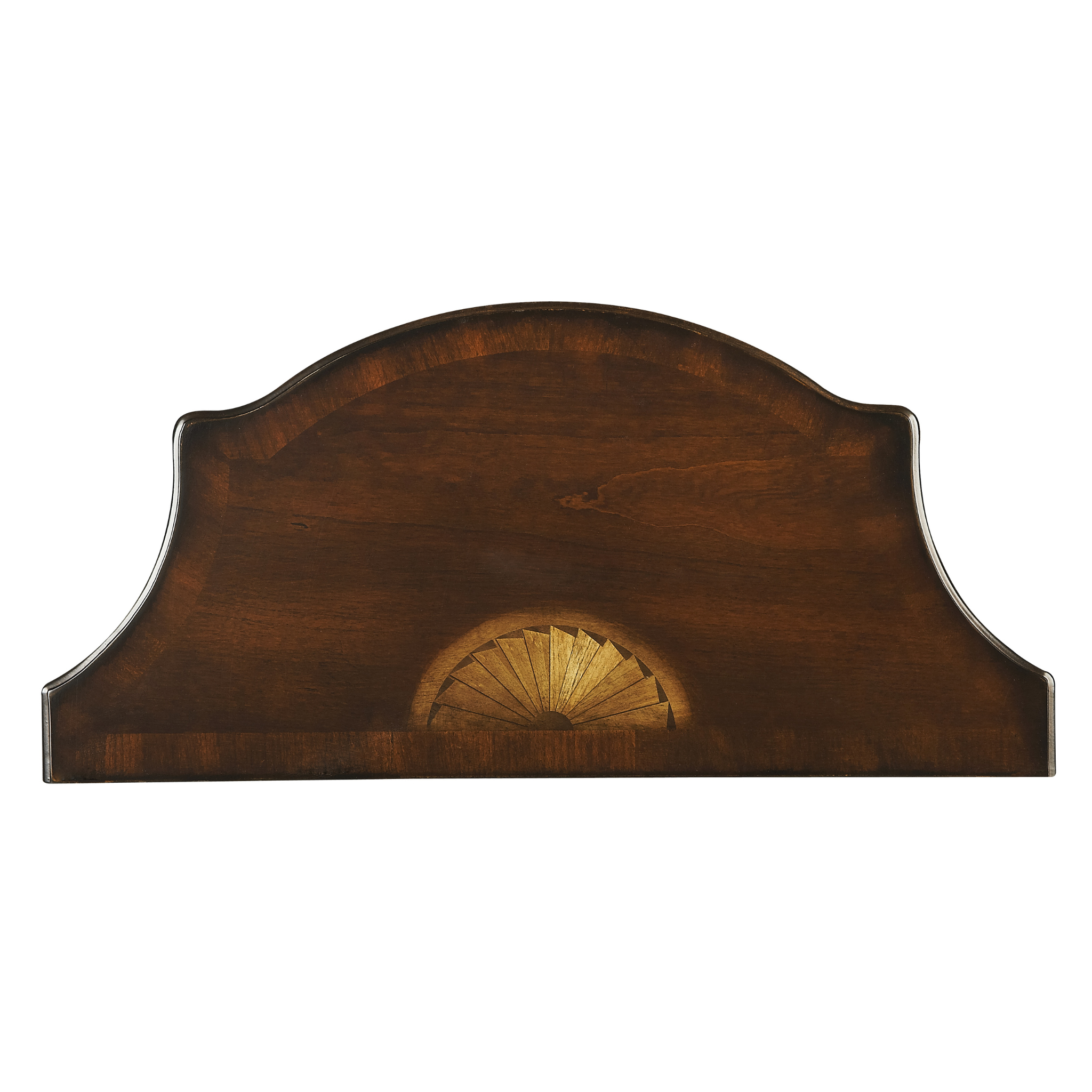 Traditional 20" Demilune Cherry Console Table in Dark Brown – The Well ...