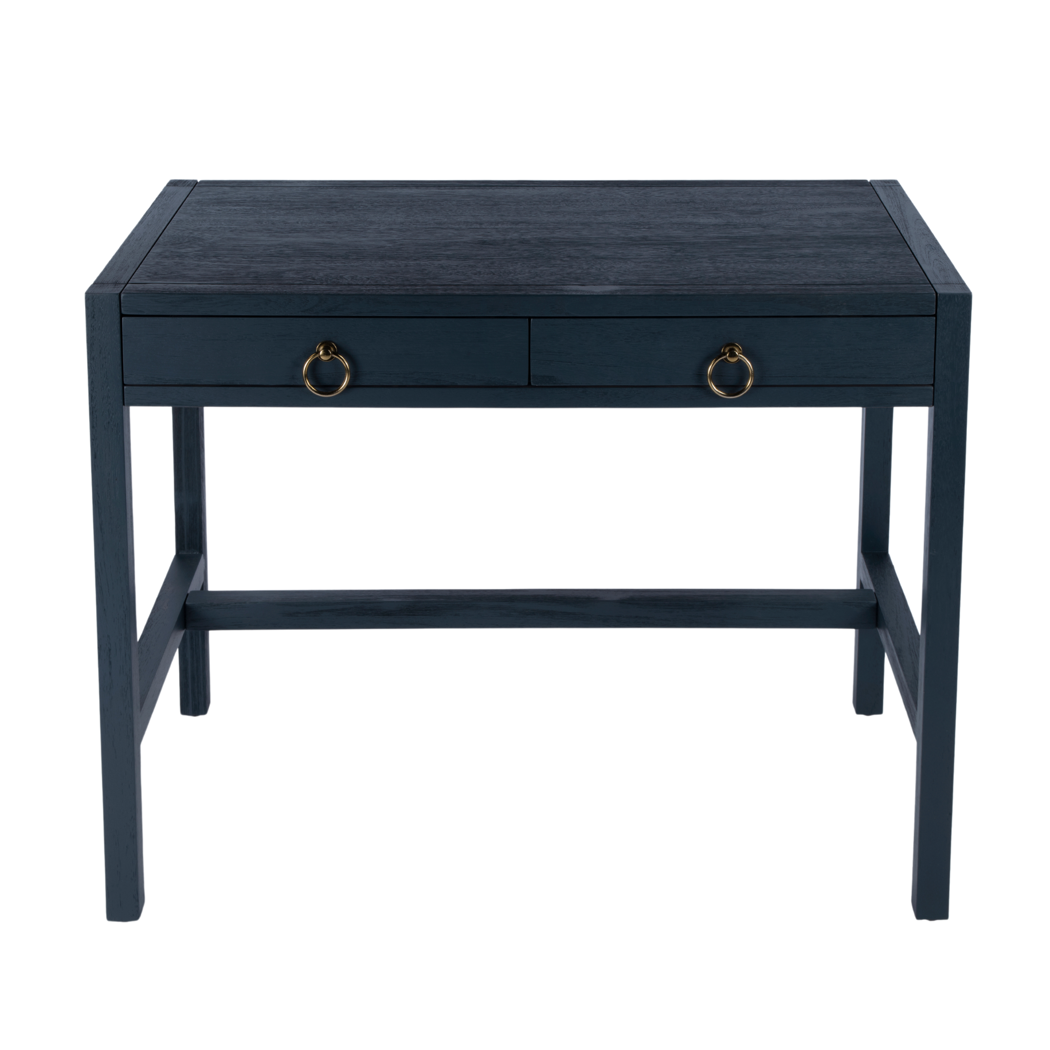 Two Drawer Writing Desk in Navy – The Well Appointed House