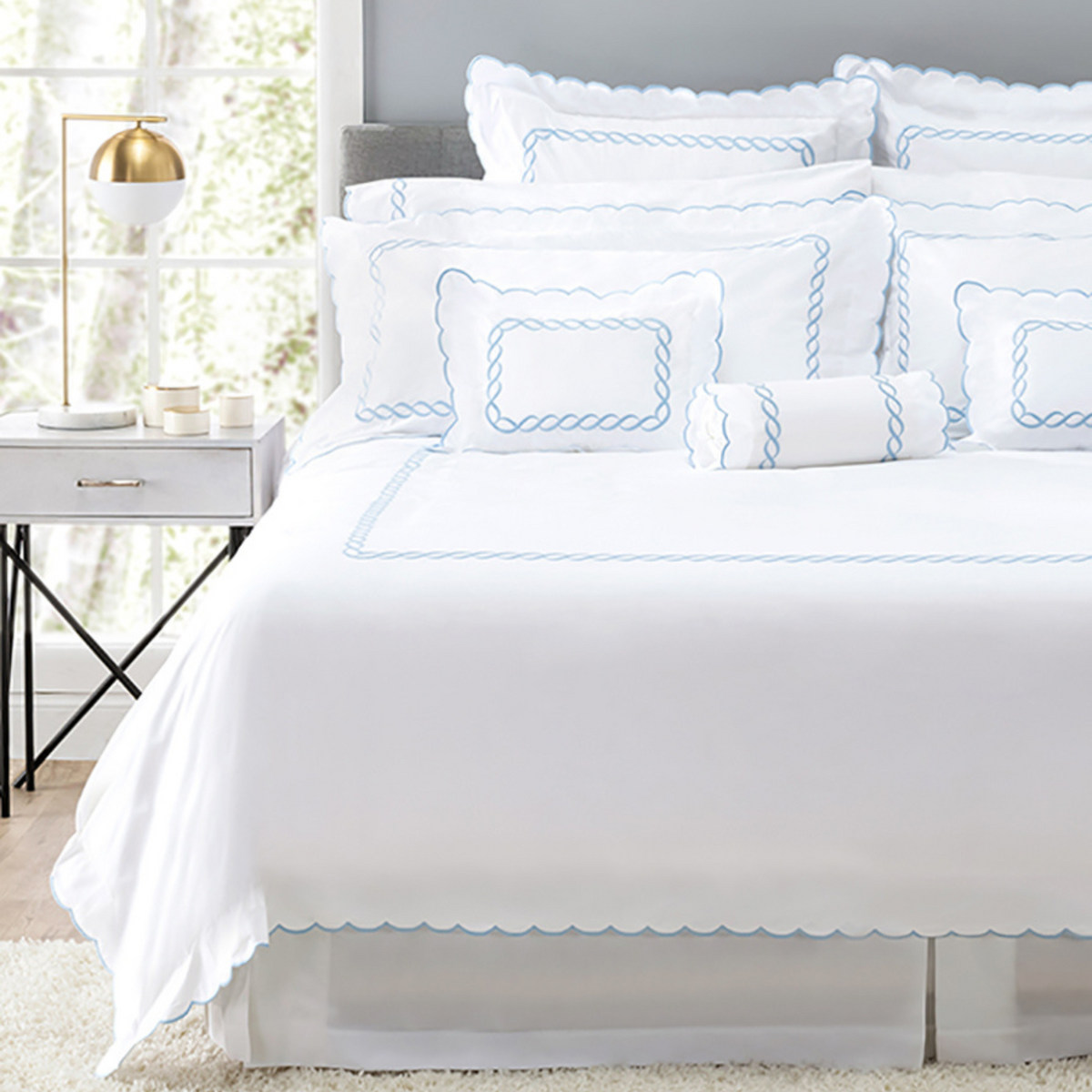 Chain with Scallop Bedding Collection – The Well Appointed House