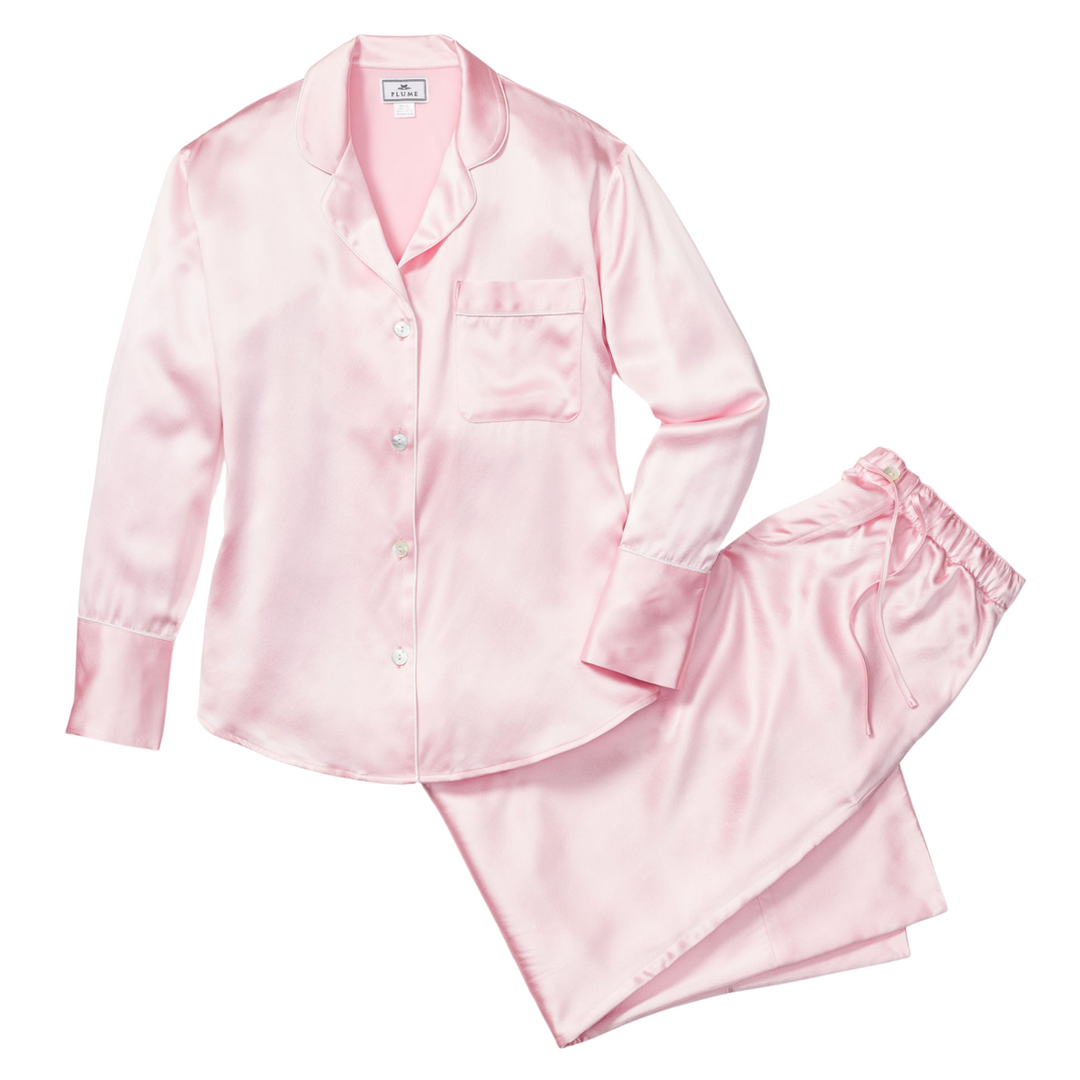 Women's Silk Pajama Set in Pink – The Well Appointed House