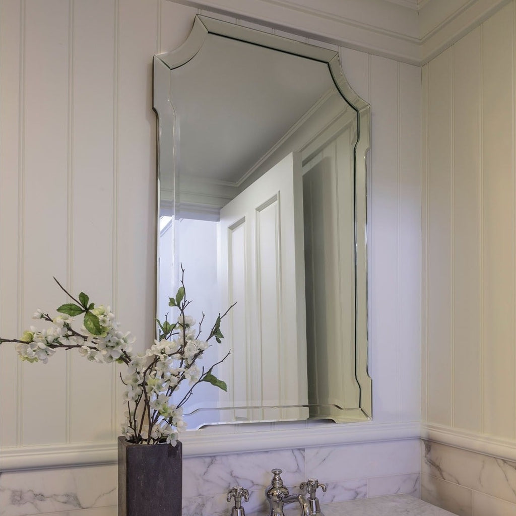 Barclay Butera Round Beveled Mirror Framed Wall Mirror – The Well ...