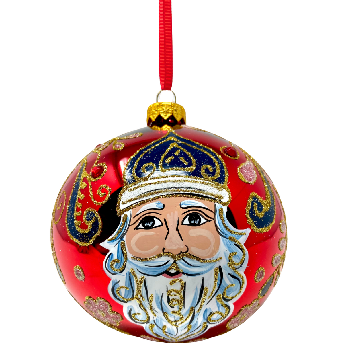 Beefeater Santa Glass Christmas Bauble – The Well Appointed House